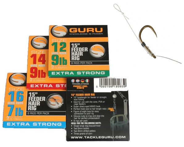 15'' FEEDER HAIR RIG (38cm) extra strong - Škorpion DNC