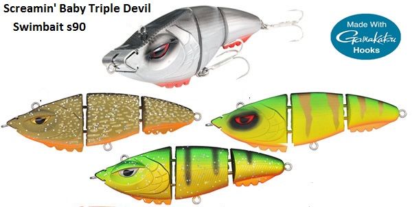 SCREAMIN' BABY TRIPLE DEVIL SWIMBAIT S90 - Škorpion DNC
